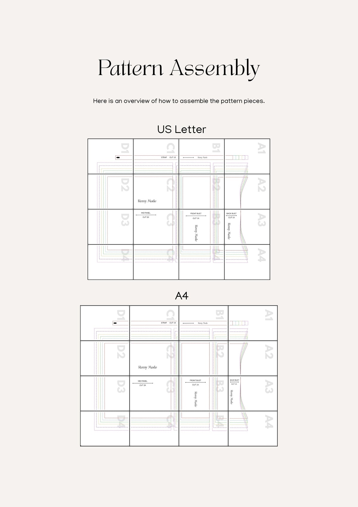 Lottie Top - PDF Sewing Pattern – Remy Made