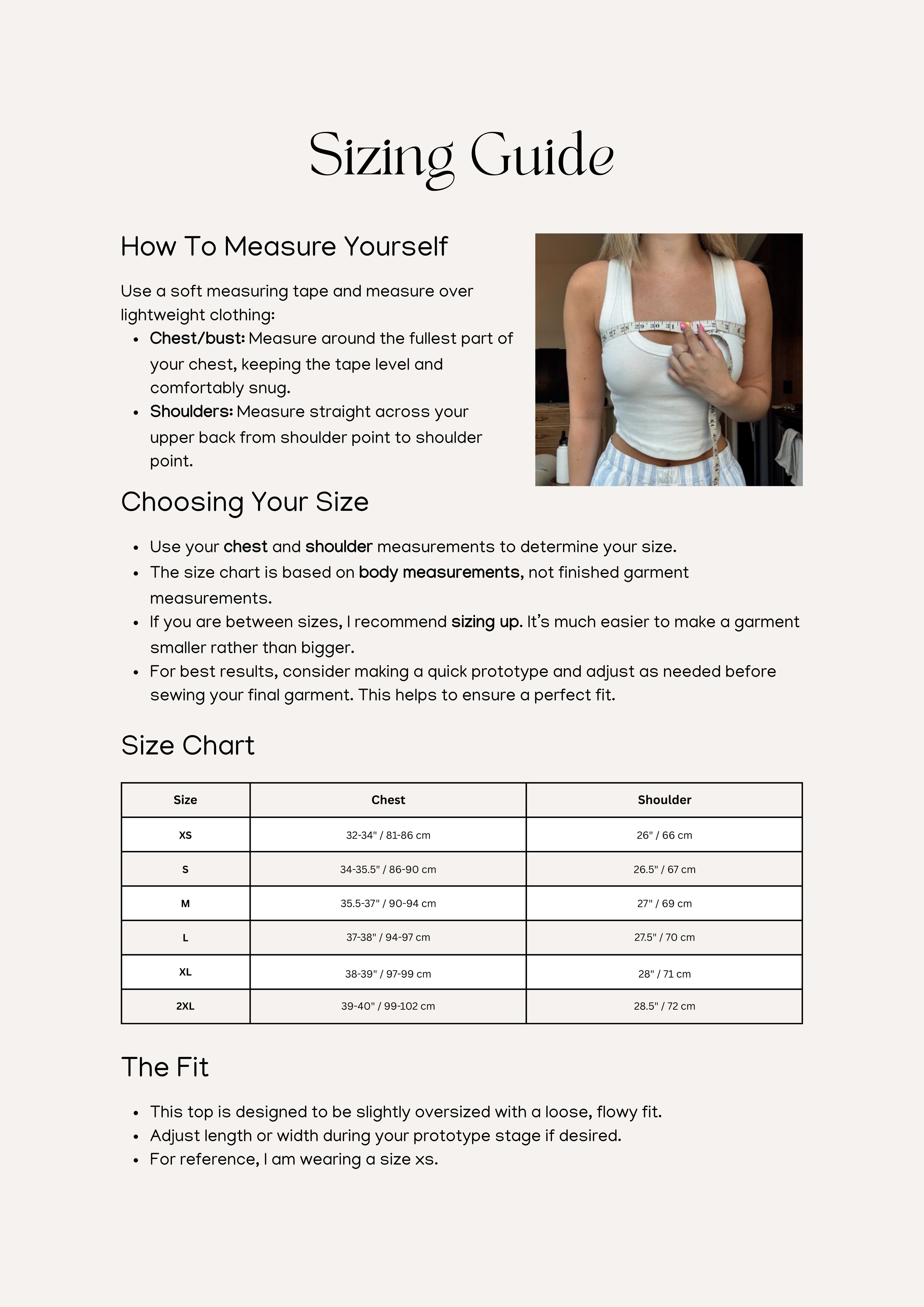 Margot Top - PDF Sewing Pattern – Remy Made